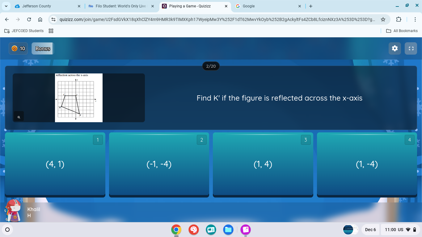 Jefferson Countyfilo Filo Student: World's Only LivePlaying a Game - Qu..