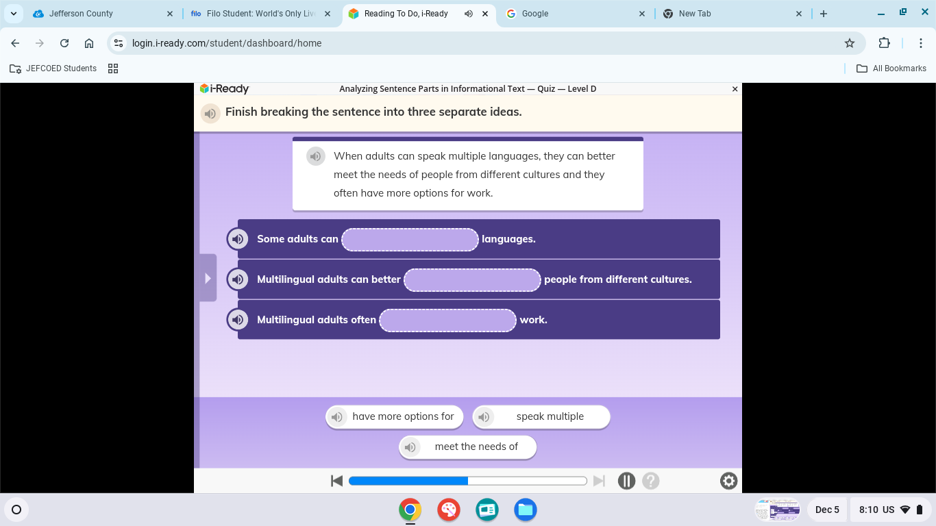 Jefferson Countyfilo Filo Student: World's Only LivReading To Do, i-Rea..
