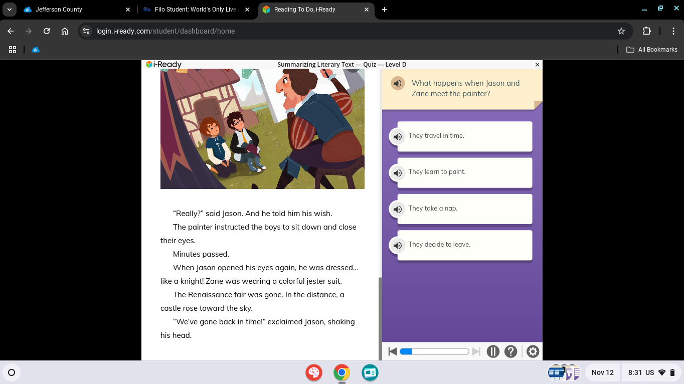 Jefferson County filo Filo Student: World's Only Live Reading To Do, i-Re..