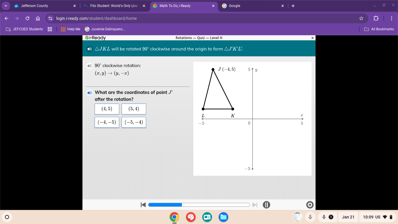 Jefferson CountyFilo Student: World's Only LiveMath To Do, i-ReadyGoog..