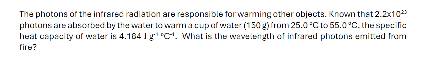 The photons of the infrared radiation are responsible for warming other o..