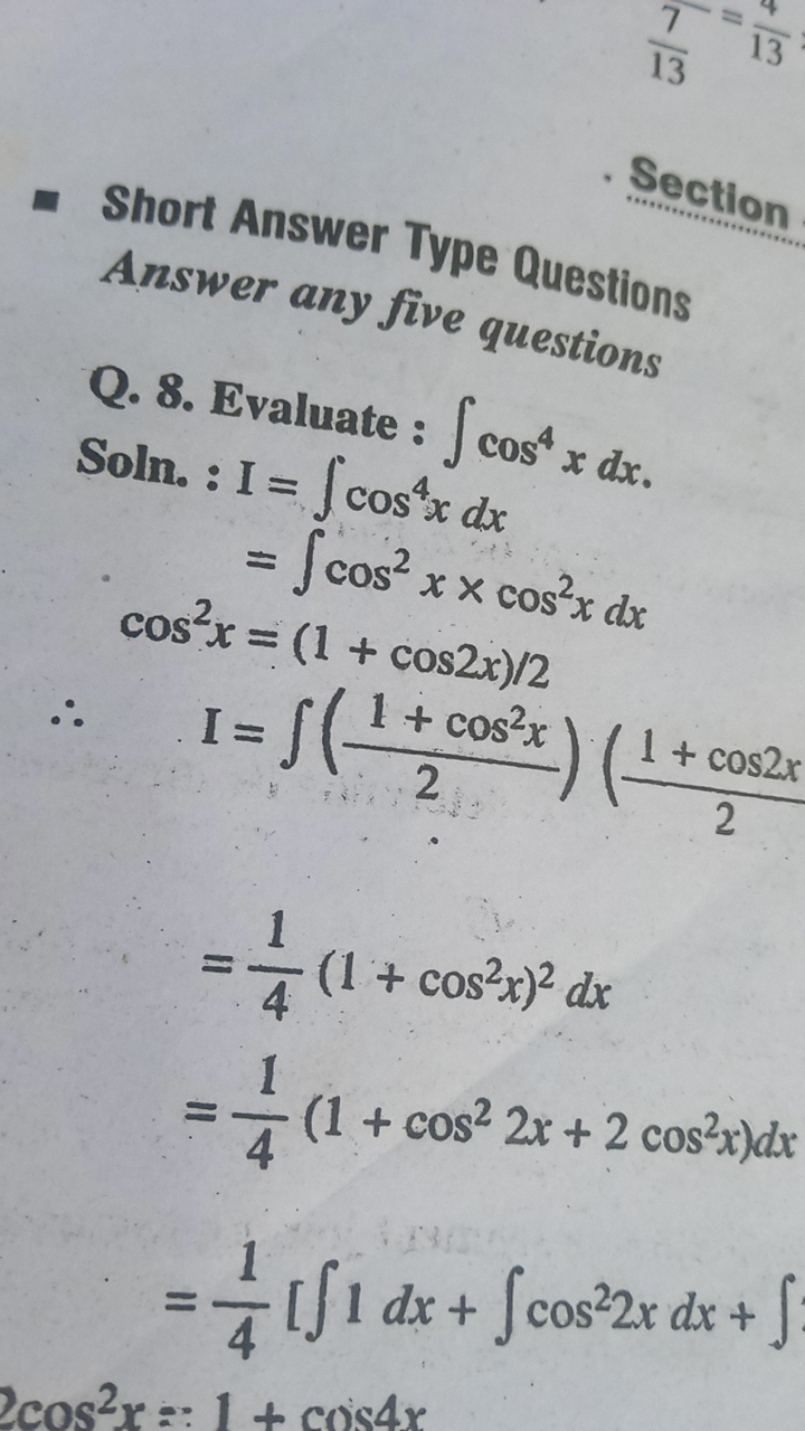 137 Section Short Answer Type Questions Answer Any Five Questionsq