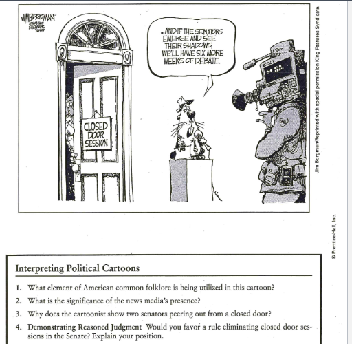 Interpreting Political Cartoons1. What element of American common folklo..