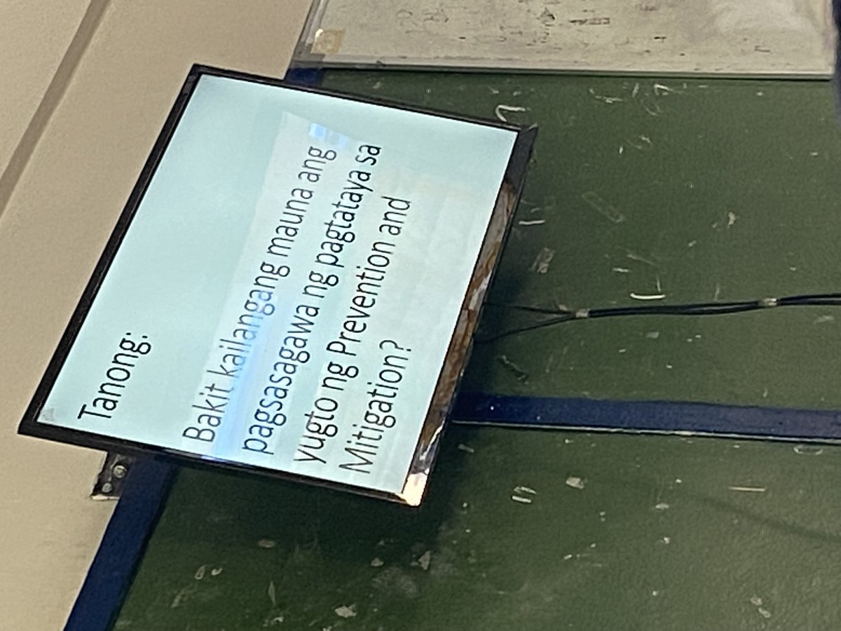 Tanong Bakit kailangang mauna ang pagsasagawa ng pagtataya sa yugto ng P..