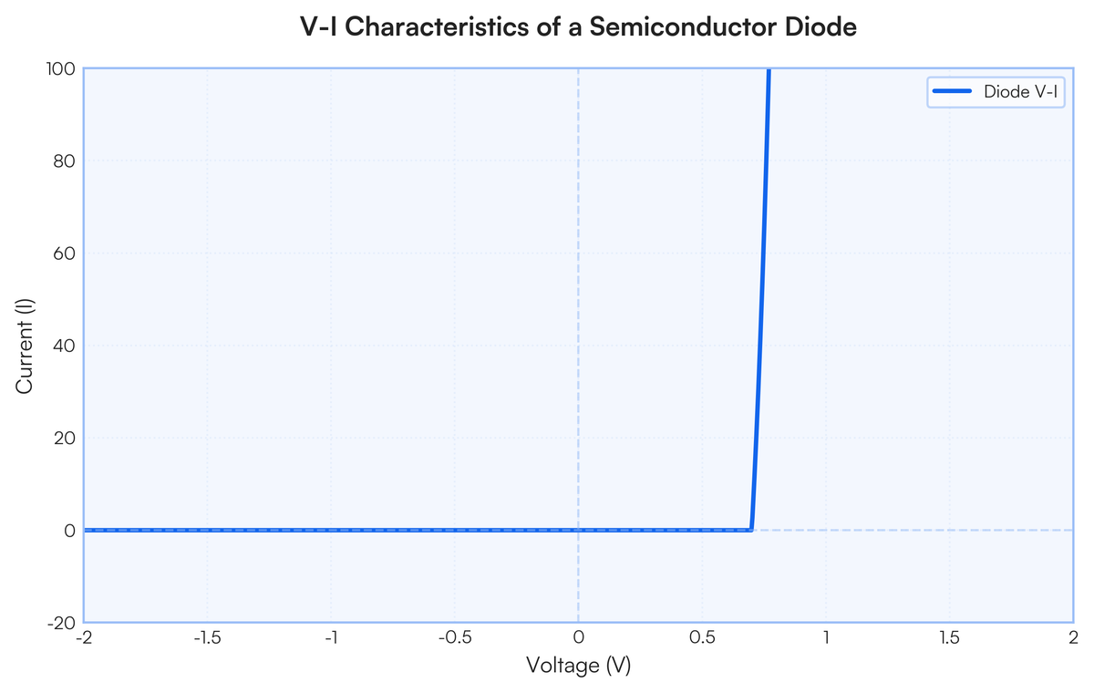 What are semiconductor materials? Sketch and describe a semiconductor dio..