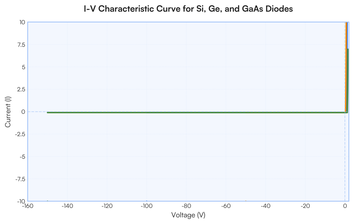 Assignment-01 Draw the I-V Curve on characteristic Curve for Si, Ge and