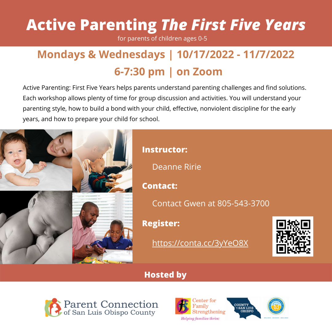 Active Parenting Classes: The First 5 Years | First 5 SLO County