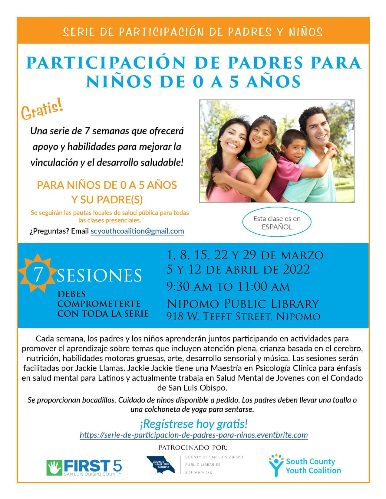 Clases para padres en Español/Parenting Classes in Spanish | First 5 ...