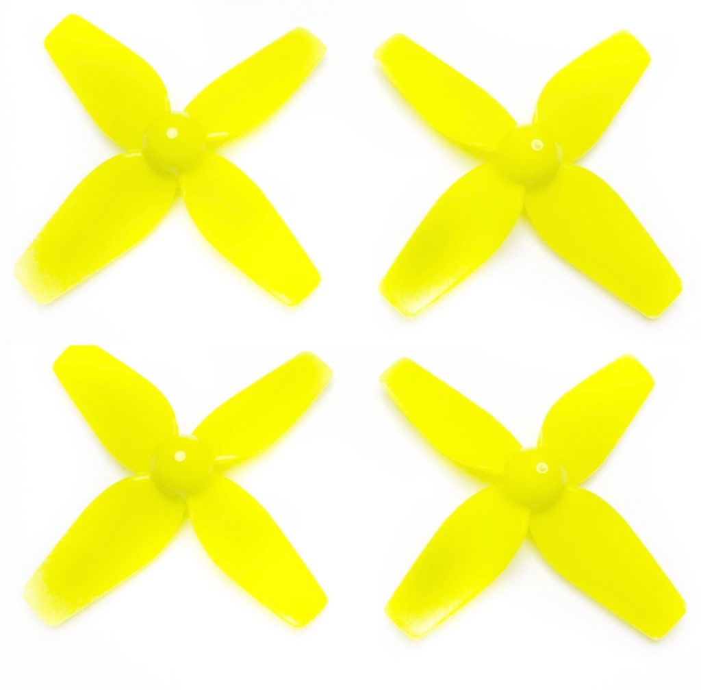 10 pairs Eachine 41mm 4 Blades Propeller (10CW, 10CCW) Yellow – Flex RC