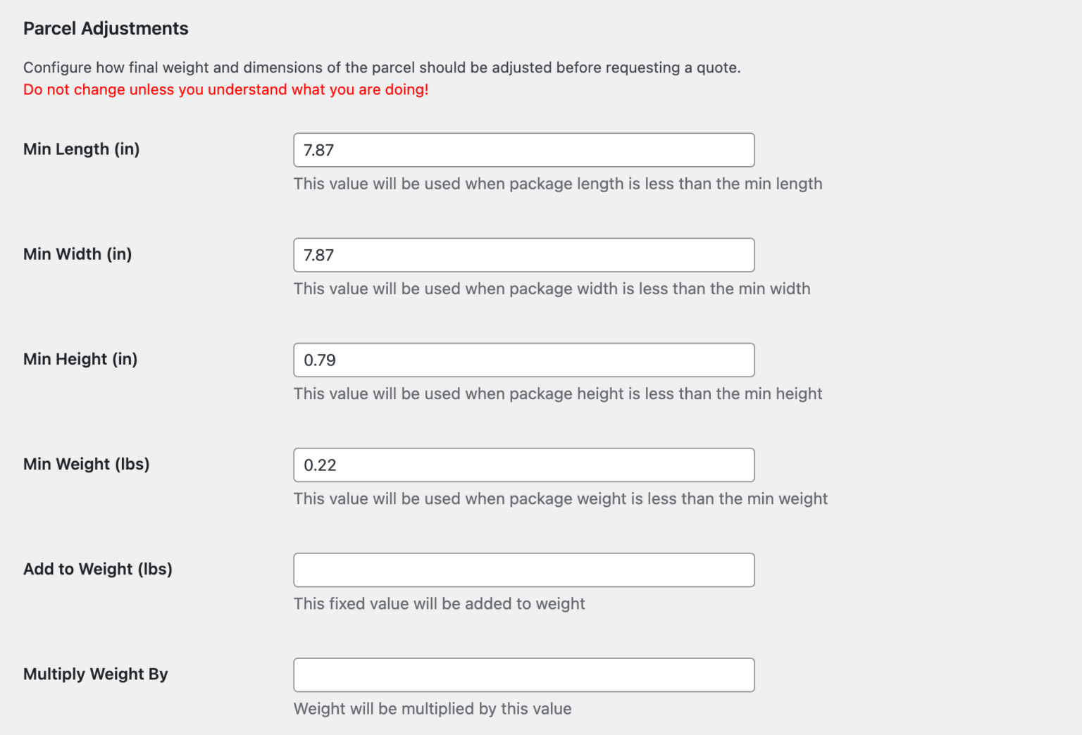 How to setup parcel and rates adjustments? - 1TeamSoftware