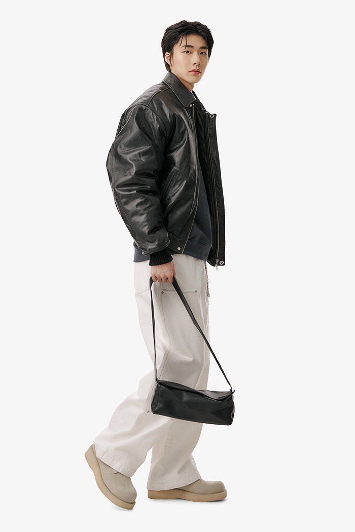 SUPPORT SERIES COWHIDE CRACK JACKET BLACK - TOM'S BIRTHDAY SUPPORT SERIES COWHIDE CRACK JACKET BLACK - TOM'S BIRTHDAY