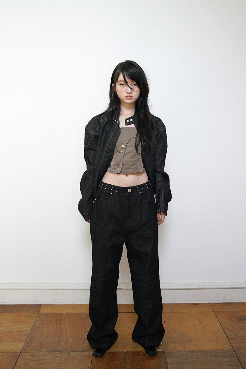 RACING DENIM JACKET - DARED | 60% - Asian Fashion Online Store RACING DENIM JACKET - DARED | 60% - Asian Fashion Online Store