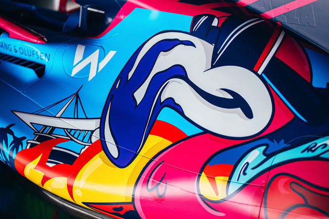 Miami: graffiti sulla Williams FW41 esposta nella fan zone - FOTO - F1 ...