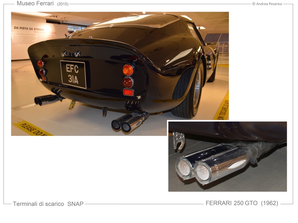 Un marchio di fabbrica delle Ferrari 250 GTO: gli scarichi SNAP | FP ...