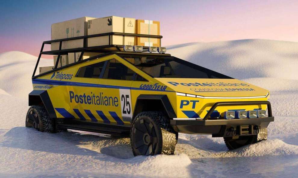 Tesla Cybertruck, Garage Italia lo prepara per Poste - Auto Elettriche ...