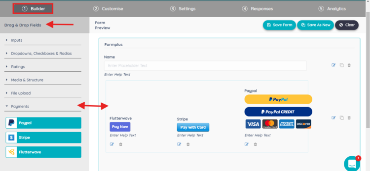 Hello Stripe, Paypal and Flutterwave! Now you can receive payments with Formplus forms