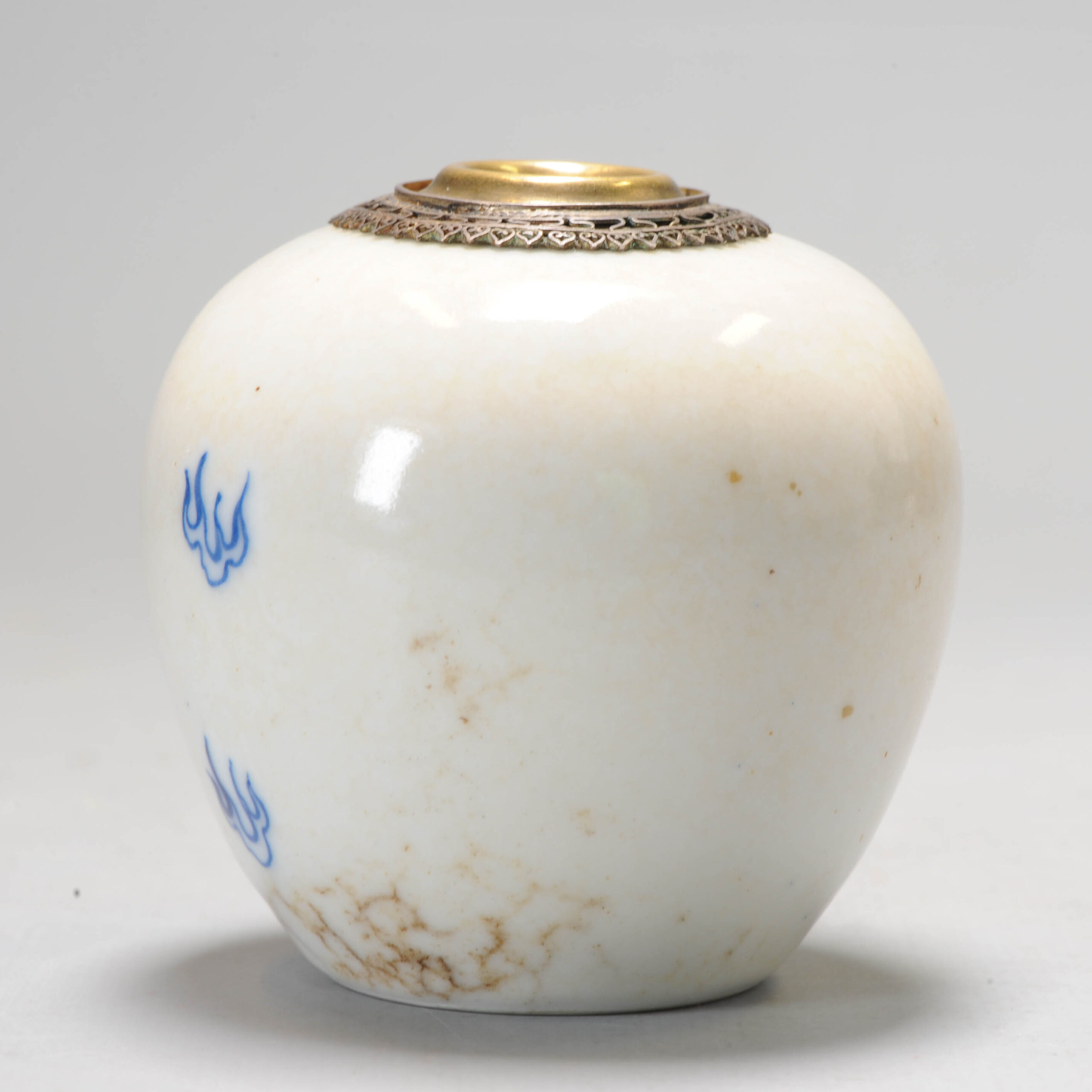 Antique Chinese Porcelain 19th century Bleu de Hue Water Pipe ...