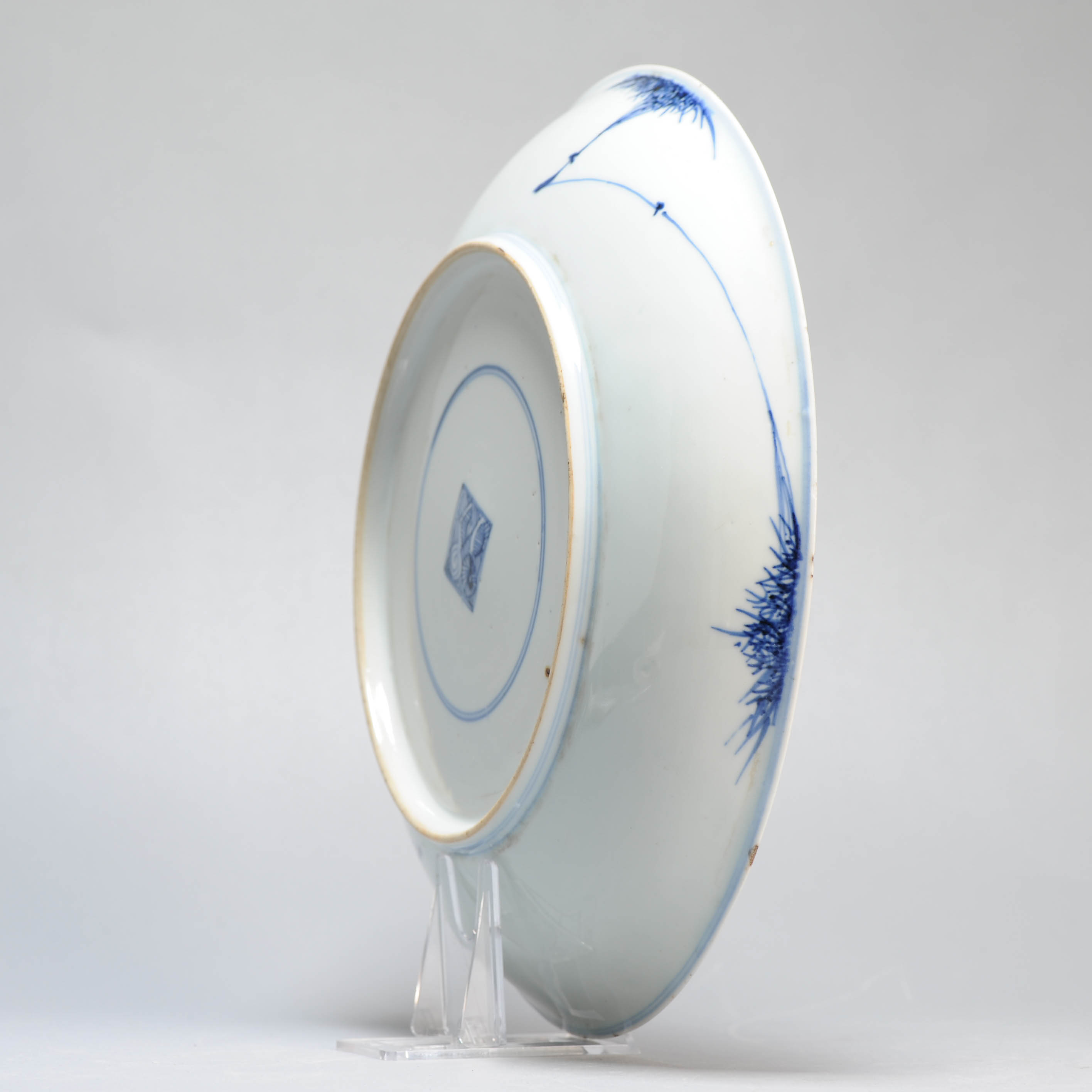 25.5CM Antique 18th Century Chinese Porcelain Plate Figures Design ...