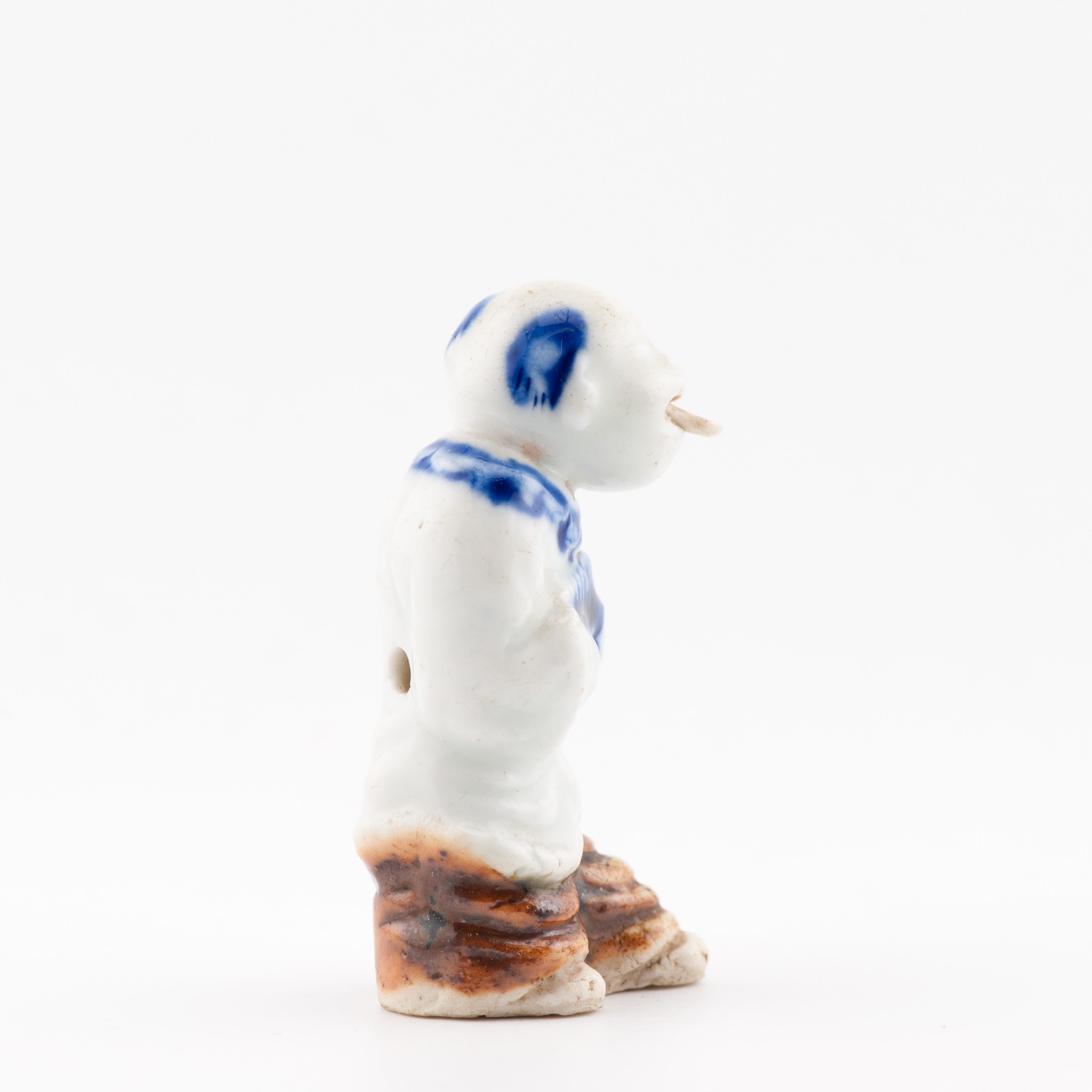 Antique Meiji Period 19C Japanese Hirado Netsuke Sanbosa dancing monkey ...