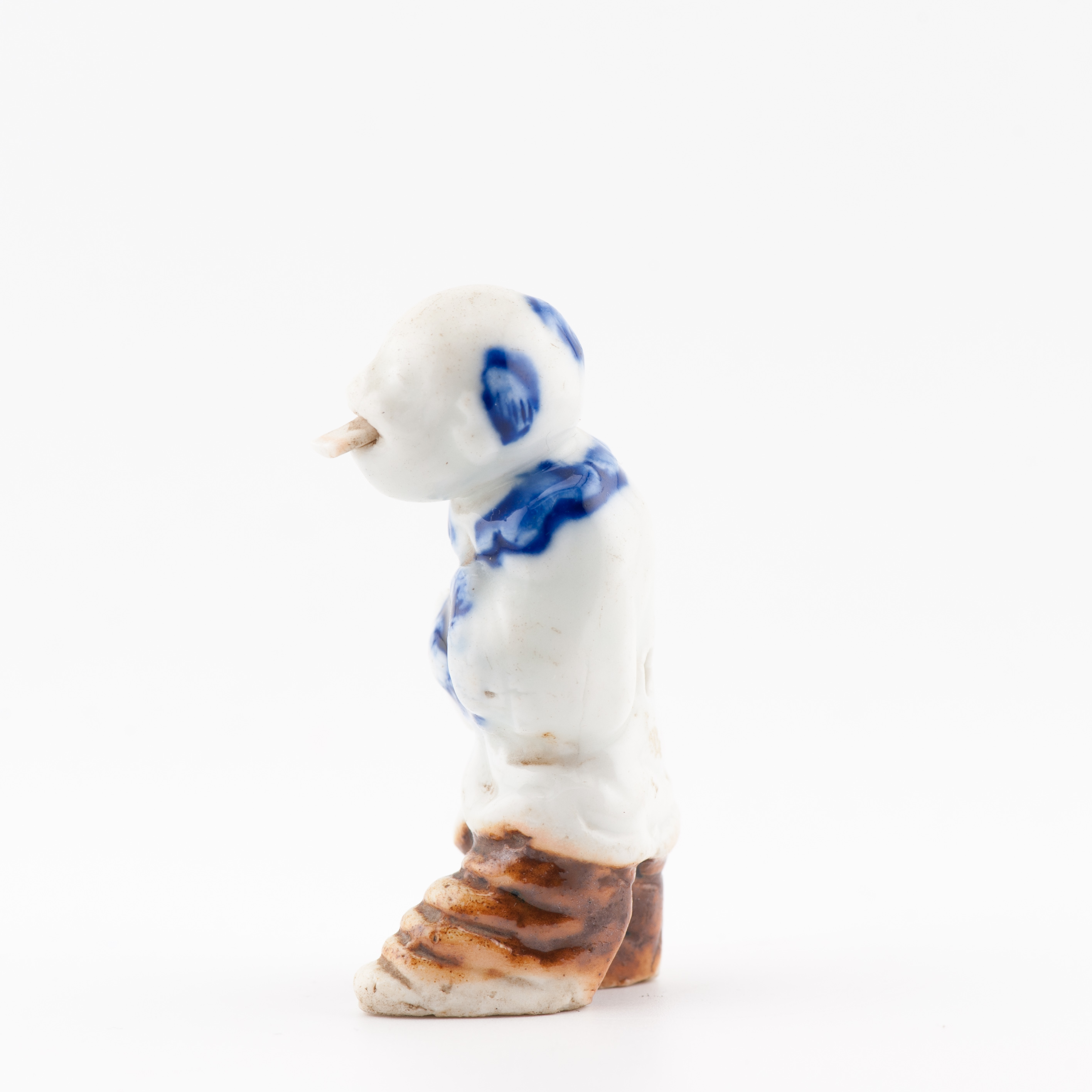 Antique Meiji Period 19C Japanese Hirado Netsuke Sanbosa dancing monkey ...