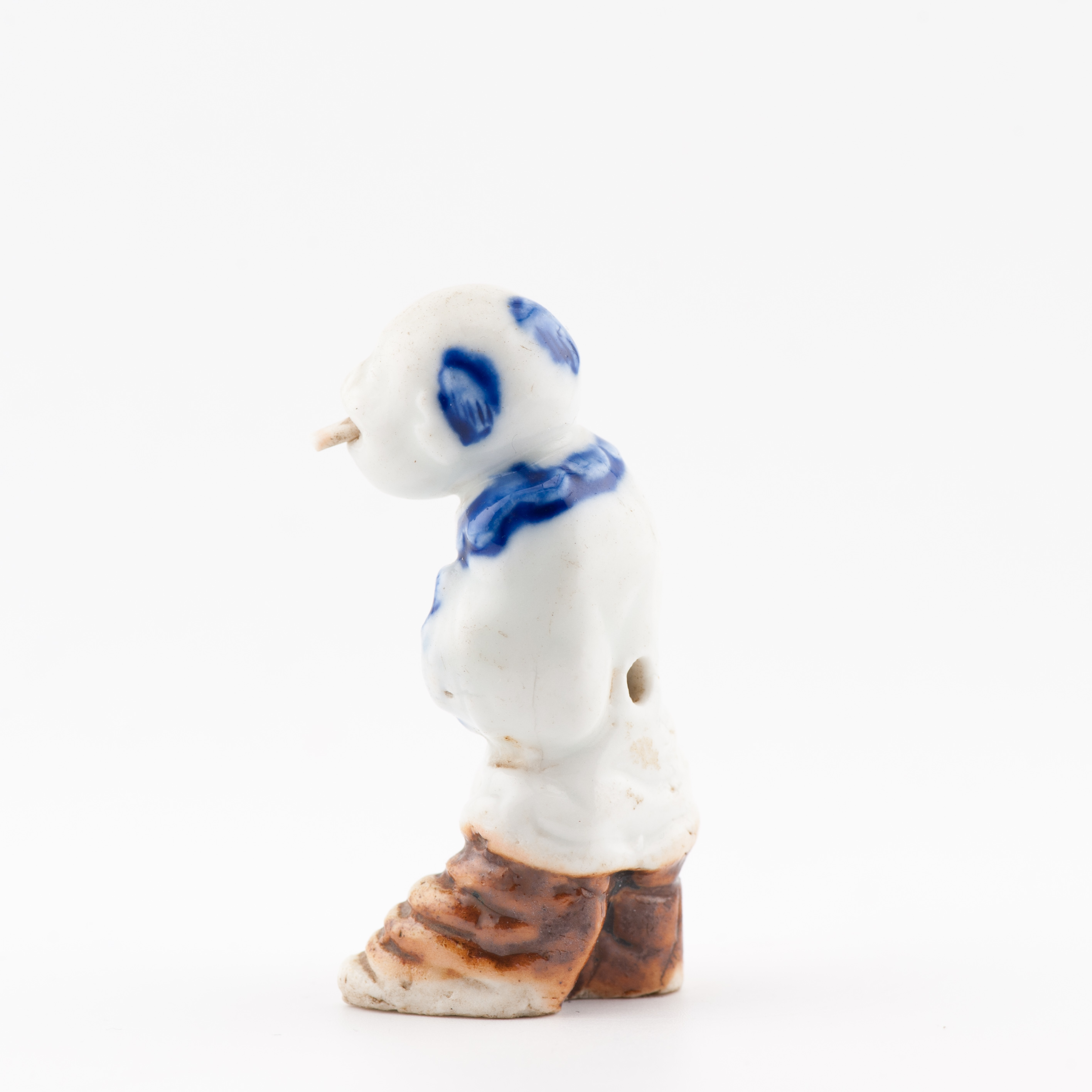 Antique Meiji Period 19C Japanese Hirado Netsuke Sanbosa dancing monkey ...