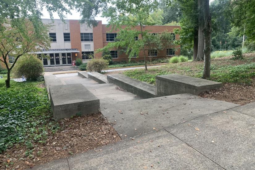 UGA Driftmier Drop Down Ledges - FindSkateSpots