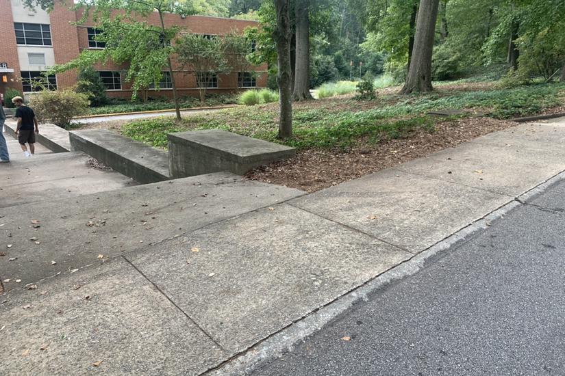 UGA Driftmier Drop Down Ledges - FindSkateSpots