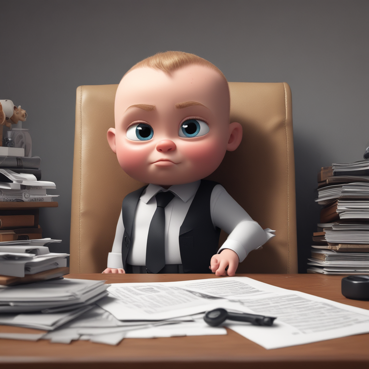 Boss Baby Google Pixar Style Portrait | Fulgent AI