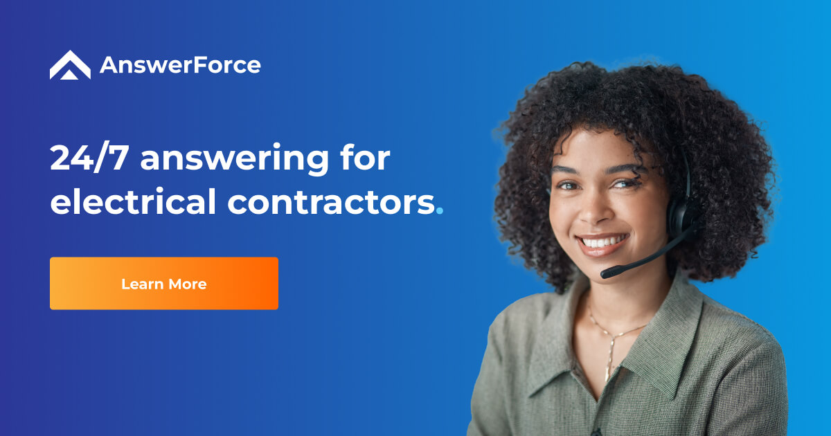 Electrician Answering Service - A Human Hello 24/7