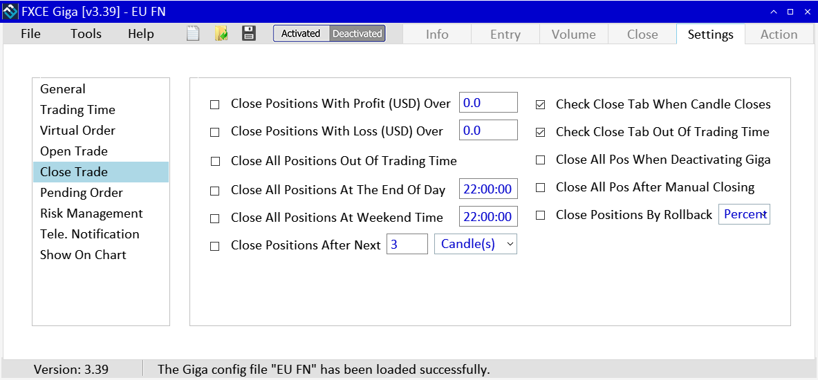Neotech: EA | EU 10 YEARS - DCA system according to candle ...