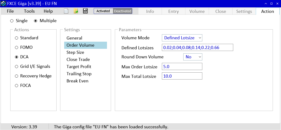 Neotech: EA | EU 10 YEARS - DCA system according to candle ...