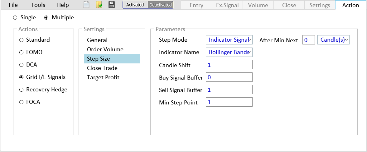 Neotech: EA | Grid I/E Signal - Step Size