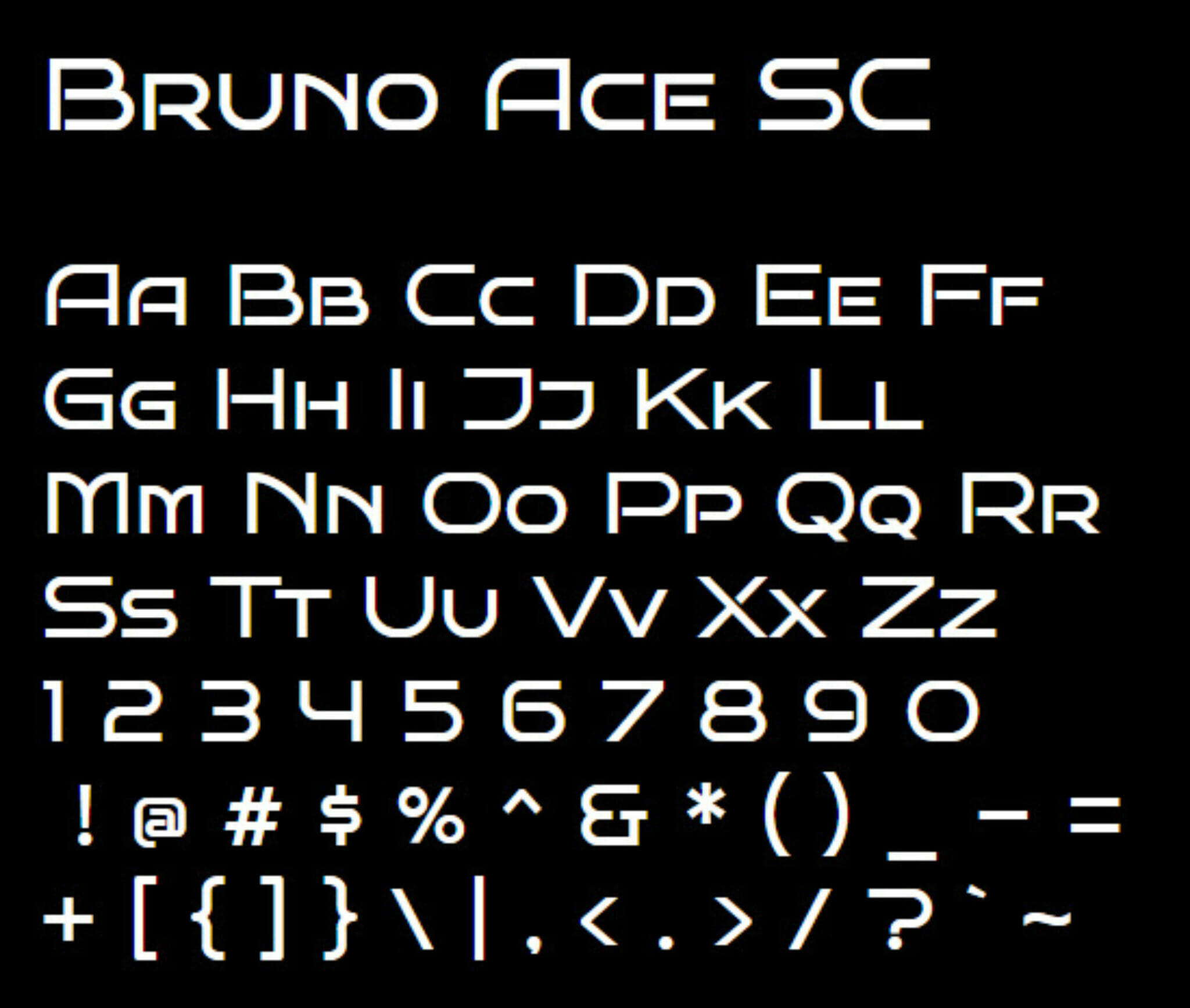 Bruno Ace SC Font | Garudeya.com