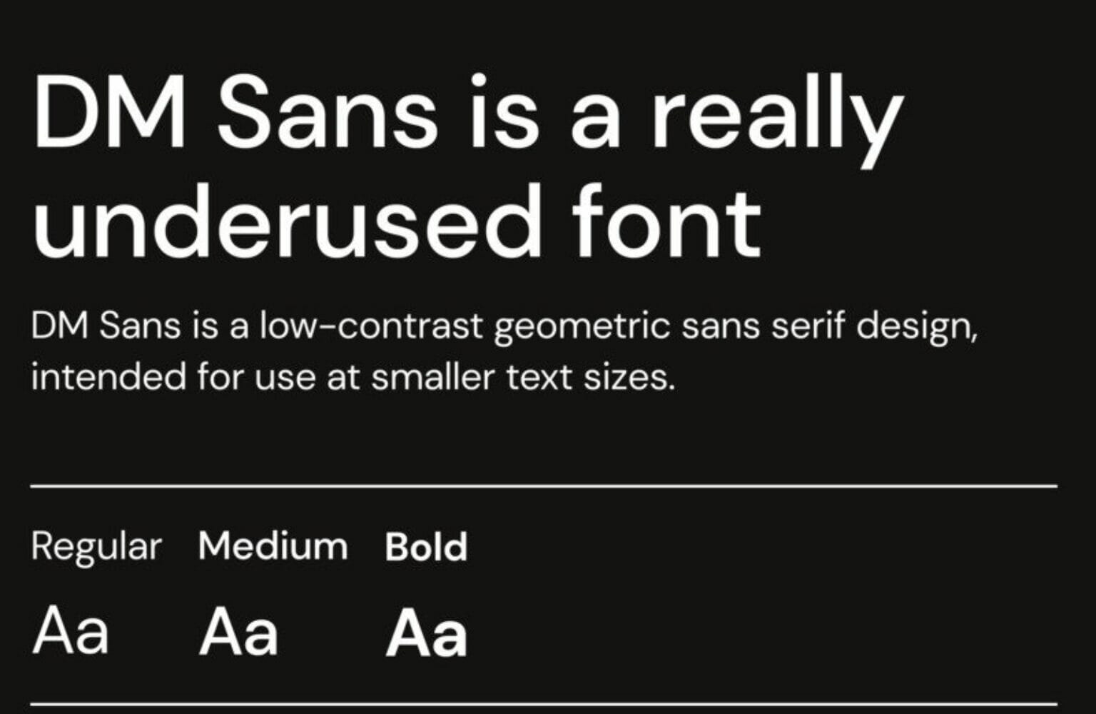 DM Sans Font | Garudeya.com