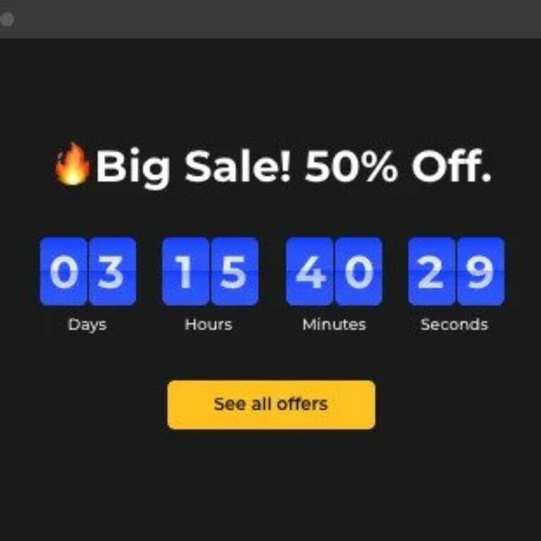 Elfsight Countdown Timer Plugin - Garudeya.com