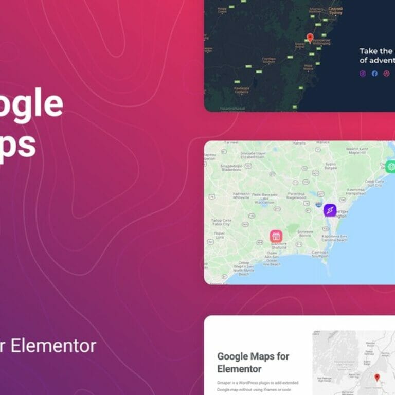 GMaper – Google Maps for Elementor