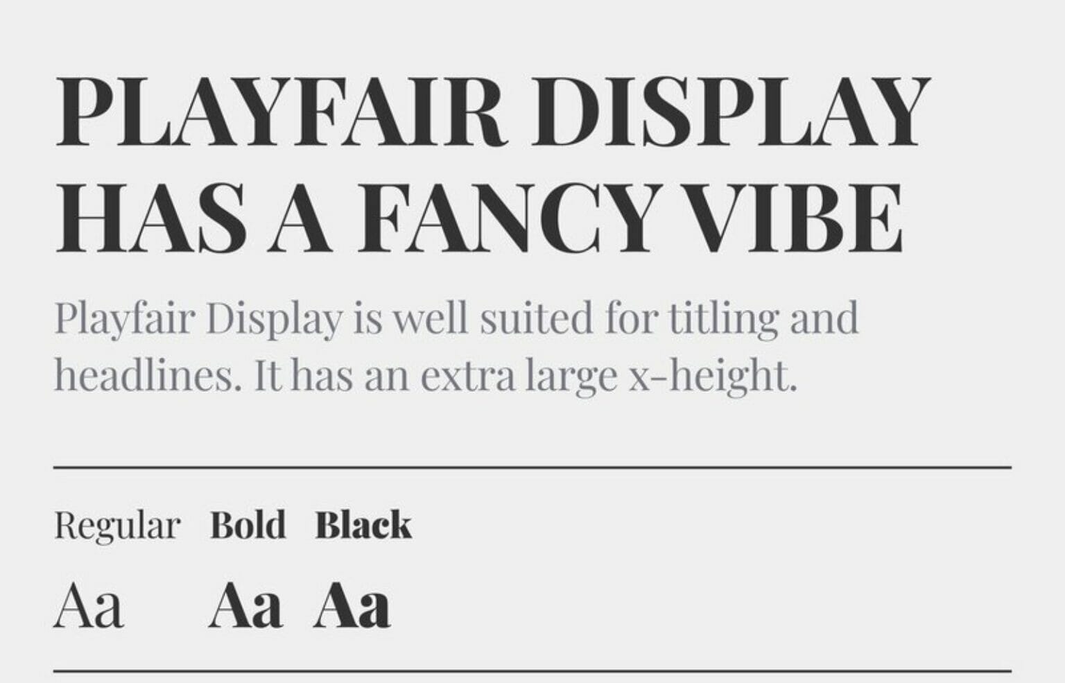 Playfair Display Font - Garudeya.com