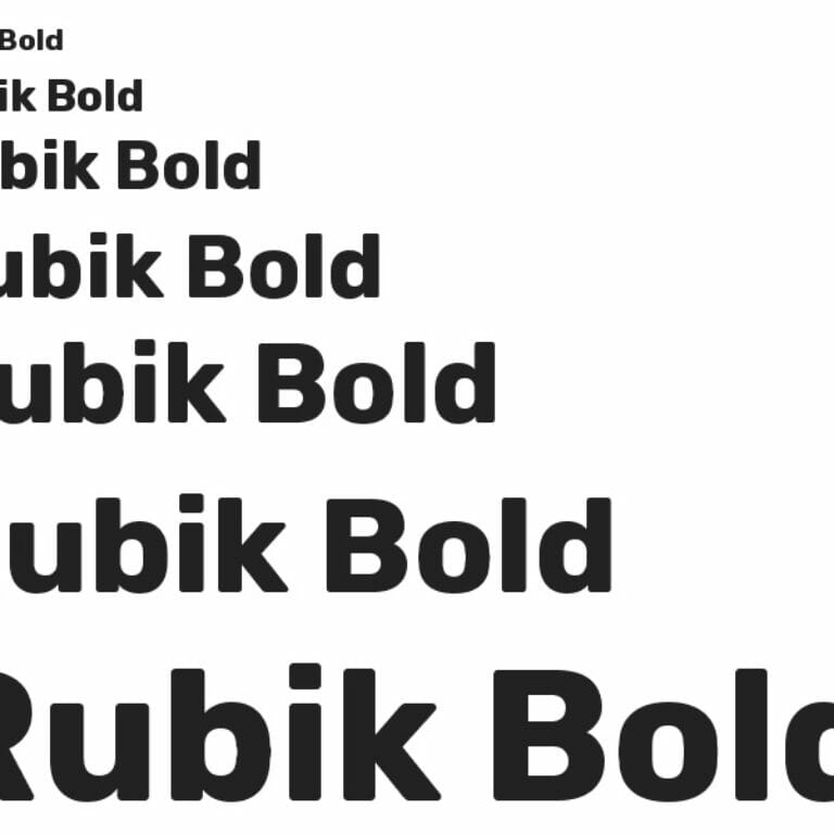 Rubik Font | Garudeya.com