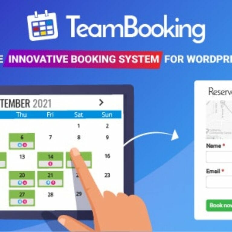 Team Booking - WordPress Booking - Garudeya.com