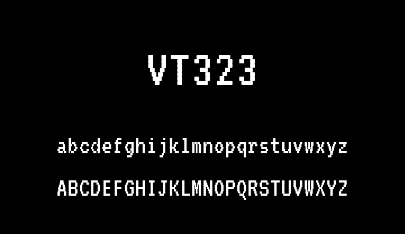 VT323 Font - Garudeya.com