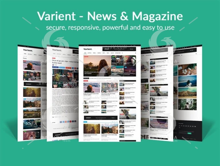 Varient - News & Magazine Script | Garudeya.com