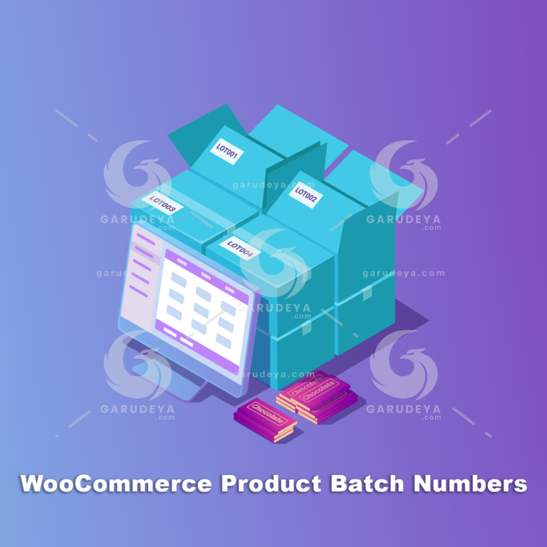 WooCommerce Product Batch Numbers | Garudeya.com