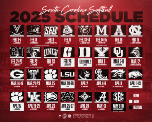 Softball Announces Complete 2025 Schedule – University of South ...