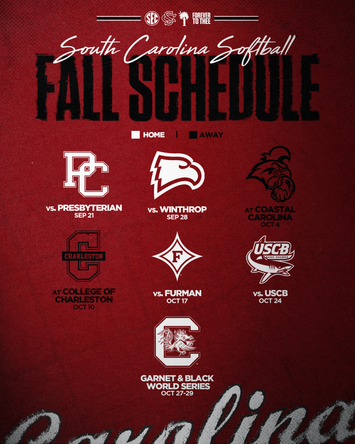 Softball Announces Nine-Game Fall Schedule – University of South ...