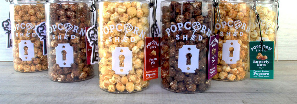 Popcorn Shed - Smaksatta gourmetpopcorn från England