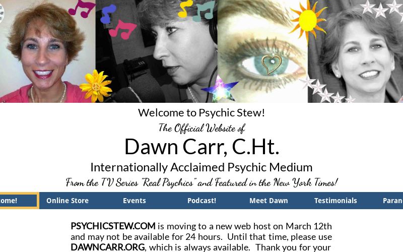 Psychic Stew - The Official Website of Dawn Carr, C.Ht.