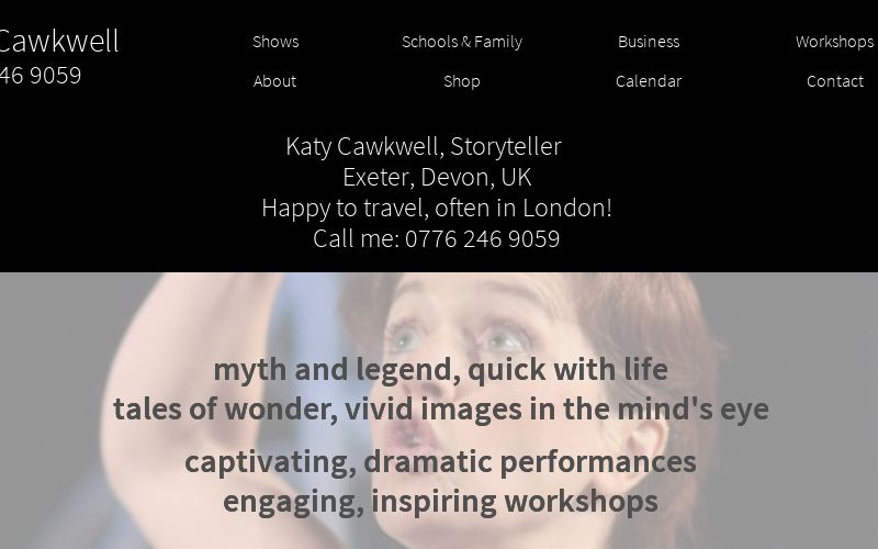 Katy Cawkwell Devon Storyteller