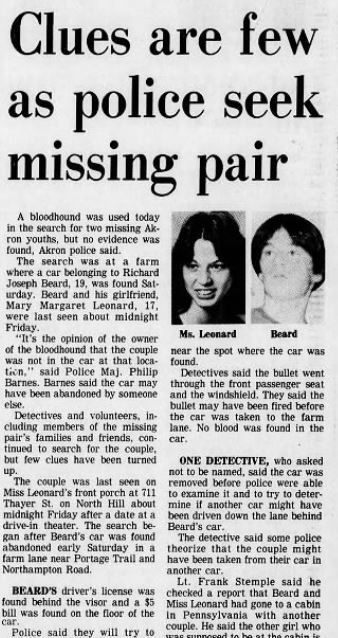OH - OH - Ricky Beard, 19 & Mary Leonard, 17, Akron, August 24, 1979 ...