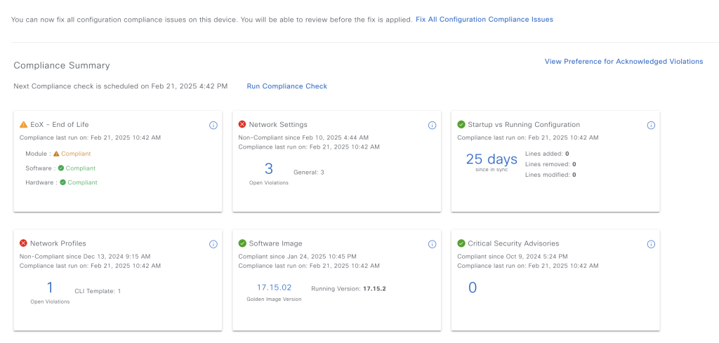 Compliance sur Catalyst Center - Cisco France Blog