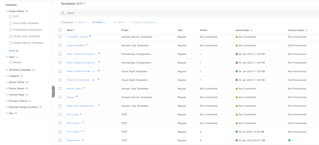 CLI templates Catalyst Center – Les bases